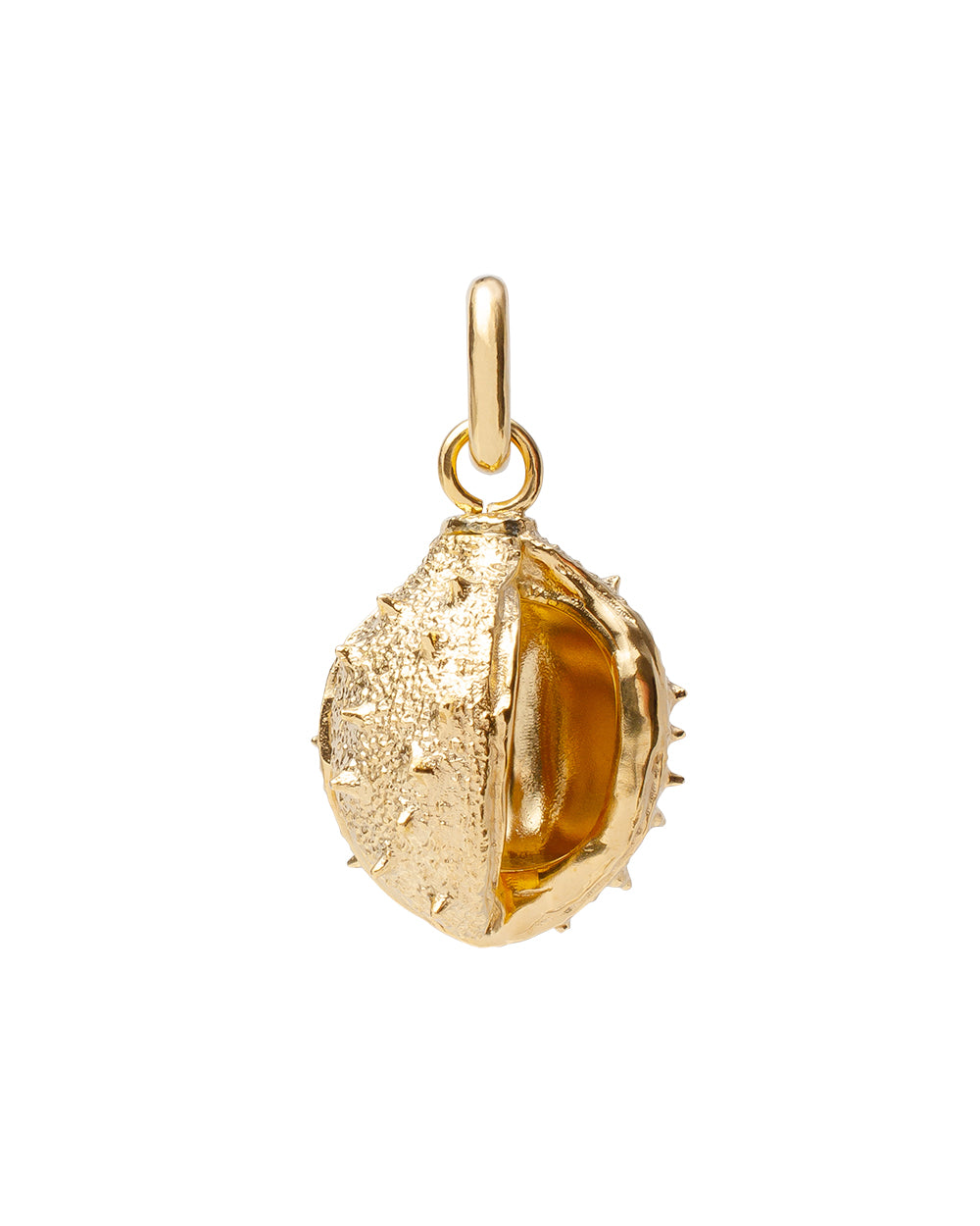 K23 Chestnut pendant made of brass plated with 24K gold / diameter 20 ...